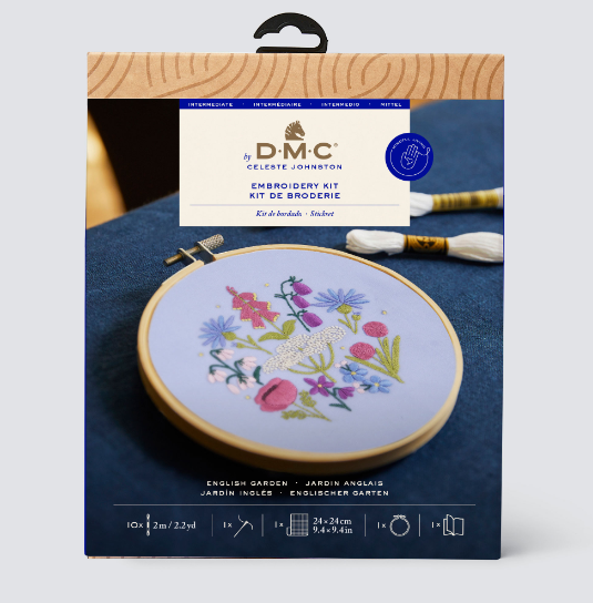 DMC Embroidery Kit - English Garden – The Boutique Haberdashery, Fareham